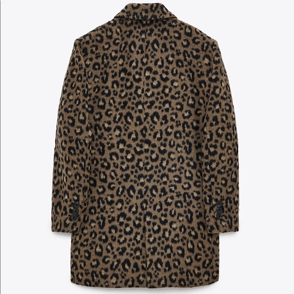 Zara | Jackets & Coats | Zara Cheetah Leopard Animal Print Coat Jacket ...
